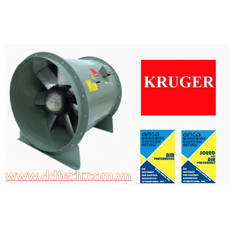 QUẠT THÔNG GIÓ KRUGER/KRUGER VENTILATION - TDC Series - Axial Flow Fan ...